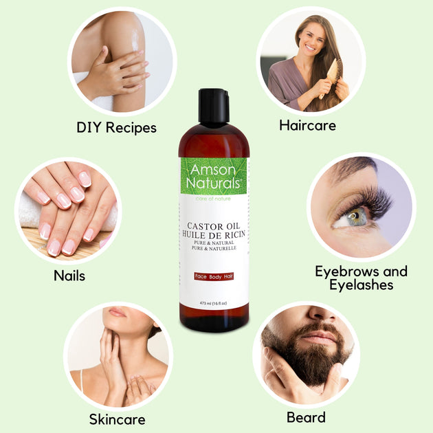 Premium Quality Castor Oil 16oz – Amson Naturals