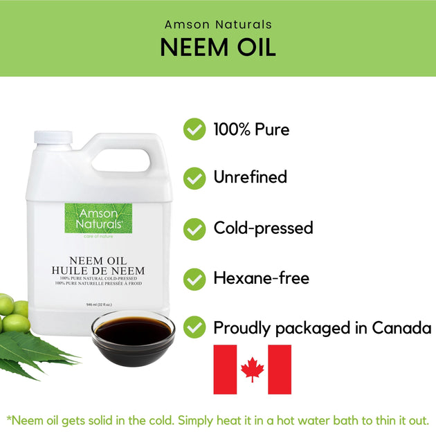 Organic Neem Oil 16oz – Amson Naturals